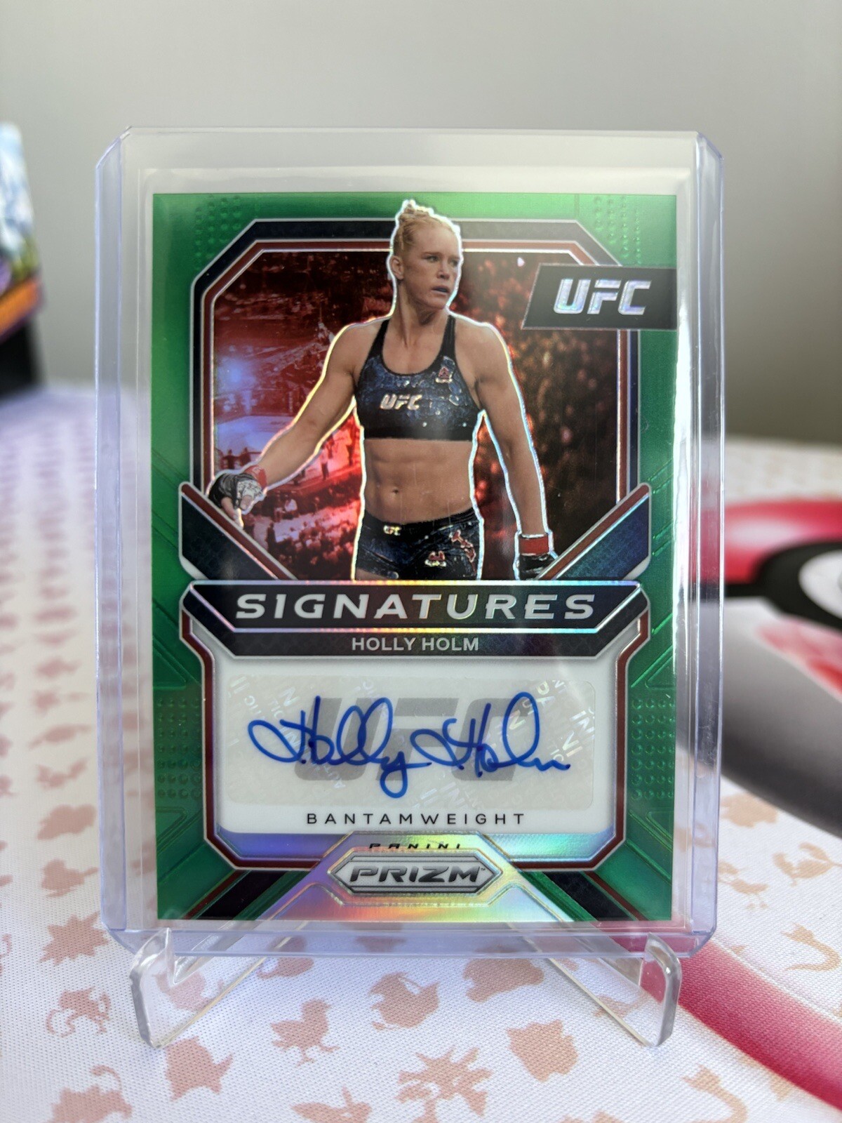 2021 Panini Prizm UFC Signatures Green Prizm Holly Holm #SG-HHM Auto | eBay