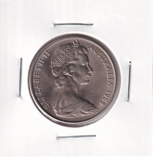 AUSTRALIAN: 1968 20 CENT UNC COIN IN 2X2 HOLDER | eBay