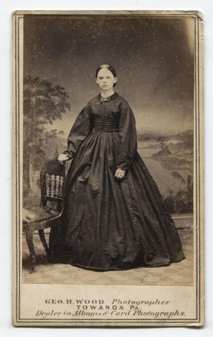 CDV CIVIL WAR ERA VERY YOUNG WOMAN, WEDDING RING. TOWANDA, PA. | eBay