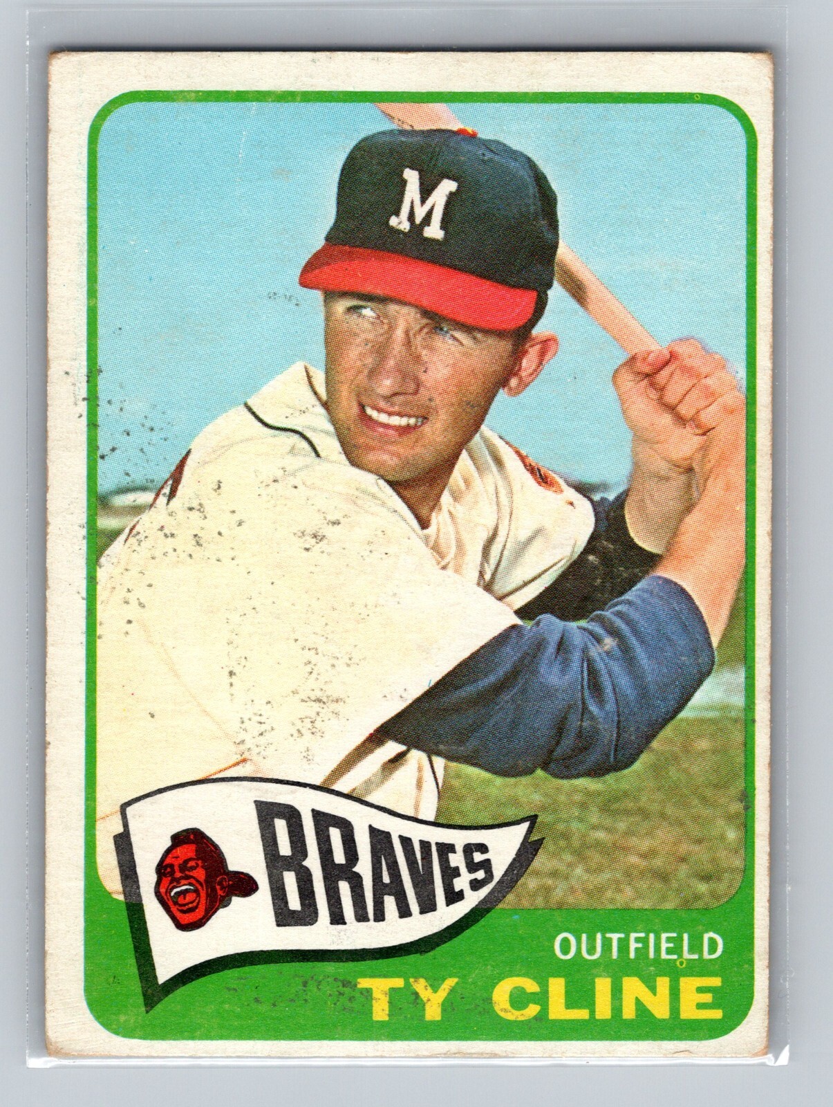 1965 Topps Ty Cline #63 - Milwaukee Braves | eBay