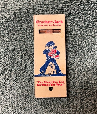VINTAGE CRACKER JACK BOX PRIZE 2 TONE WHISTLE with SAILOR JACK & BINGO ...