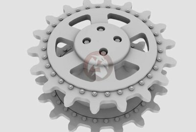 Panzer Art 1/35 Panther / Jagdpanther (Final) Drive Wheels (4 pieces ...