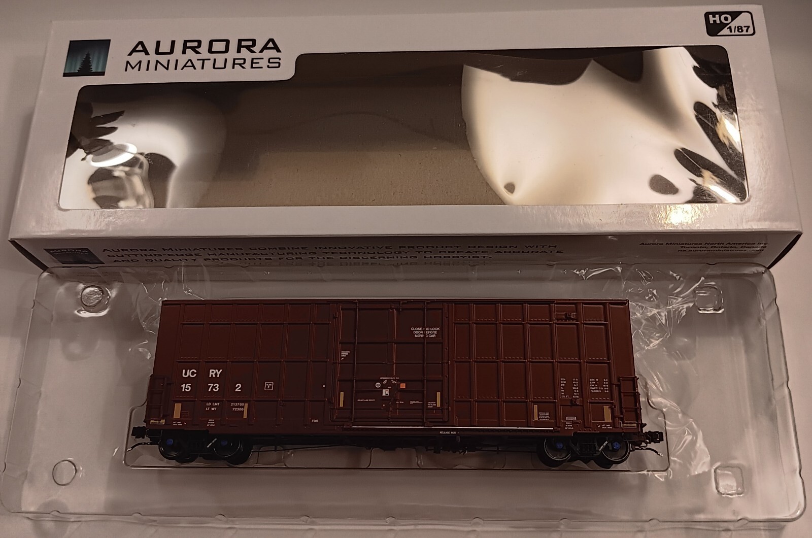 NEW HO Aurora Miniatures Gunderson 6276 Boxcar UCRY | eBay