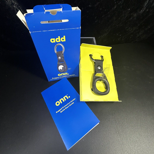 add onn. Rugged Protective Holder for Apple Air Tag w/Carabiner Style ...