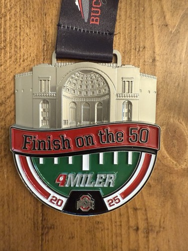 NEW 2025 Ohio State 4 Miler Race Official Finisher's Medal Buckeyes ...