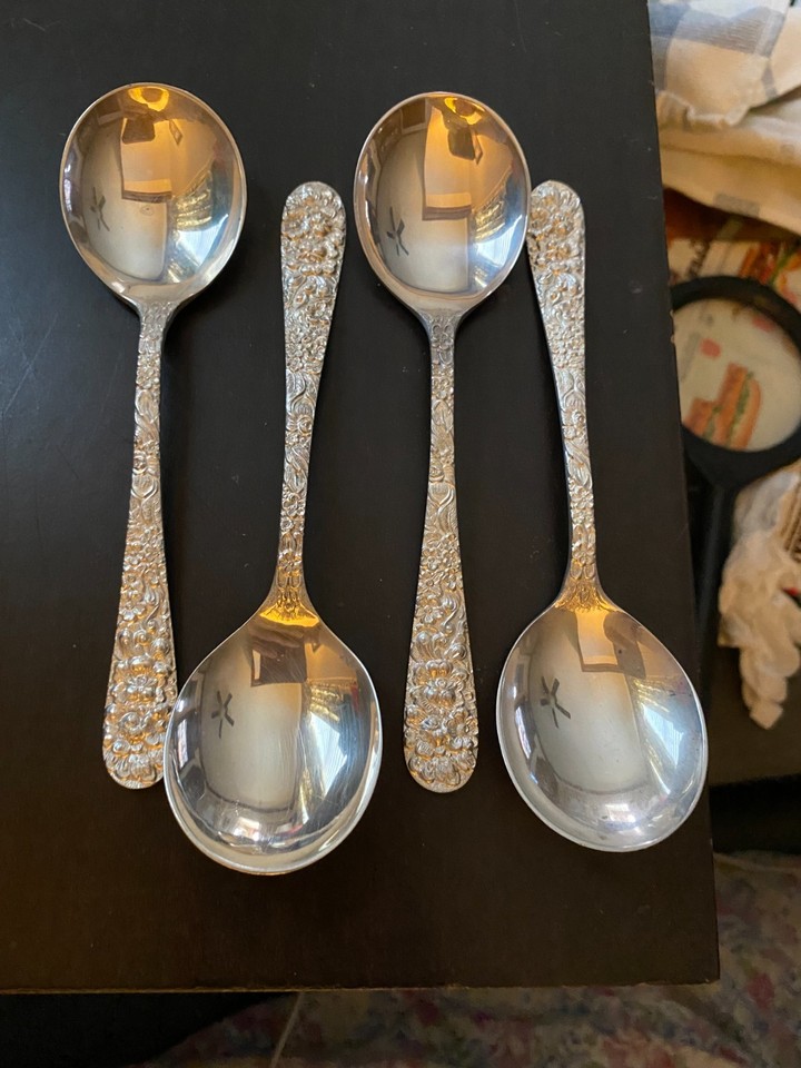 ROSE-STIEFF STERLING CREAM SOUP SPOON(S)-SMALL-6" | eBay