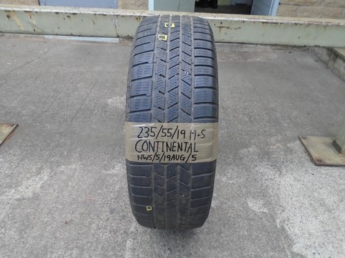 1 x 235 55 19 2355519 CONTINENTAL PART WORN WINTER TYRE | eBay UK