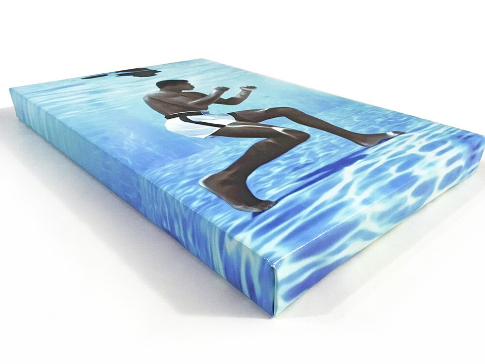 MUHAMMAD ALI Legendary Training Poster Photo Painting Artwork on CANVAS ...