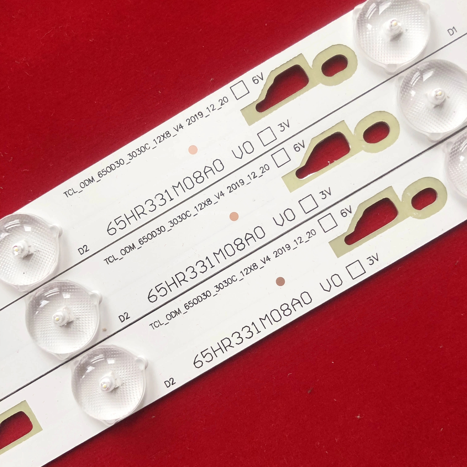LED Strips for TCL 4C-LB650T-YH3 006-P1K3428B 65UA6606 TCL_ODM_650D30 ...