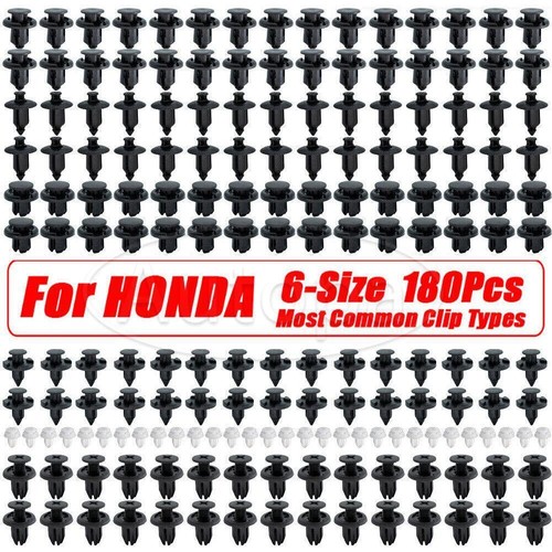 180X Trim Panel Clips Bumper Fender Fastener Push Rivet For HONDA CIVIC ...