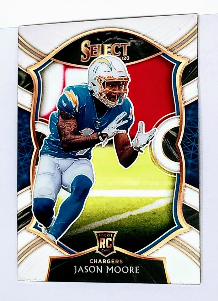 2021 PANINI SELECT LOS ANGELES CHARGERS JASON MOORE ROOKIE RC FOOTBALL ...