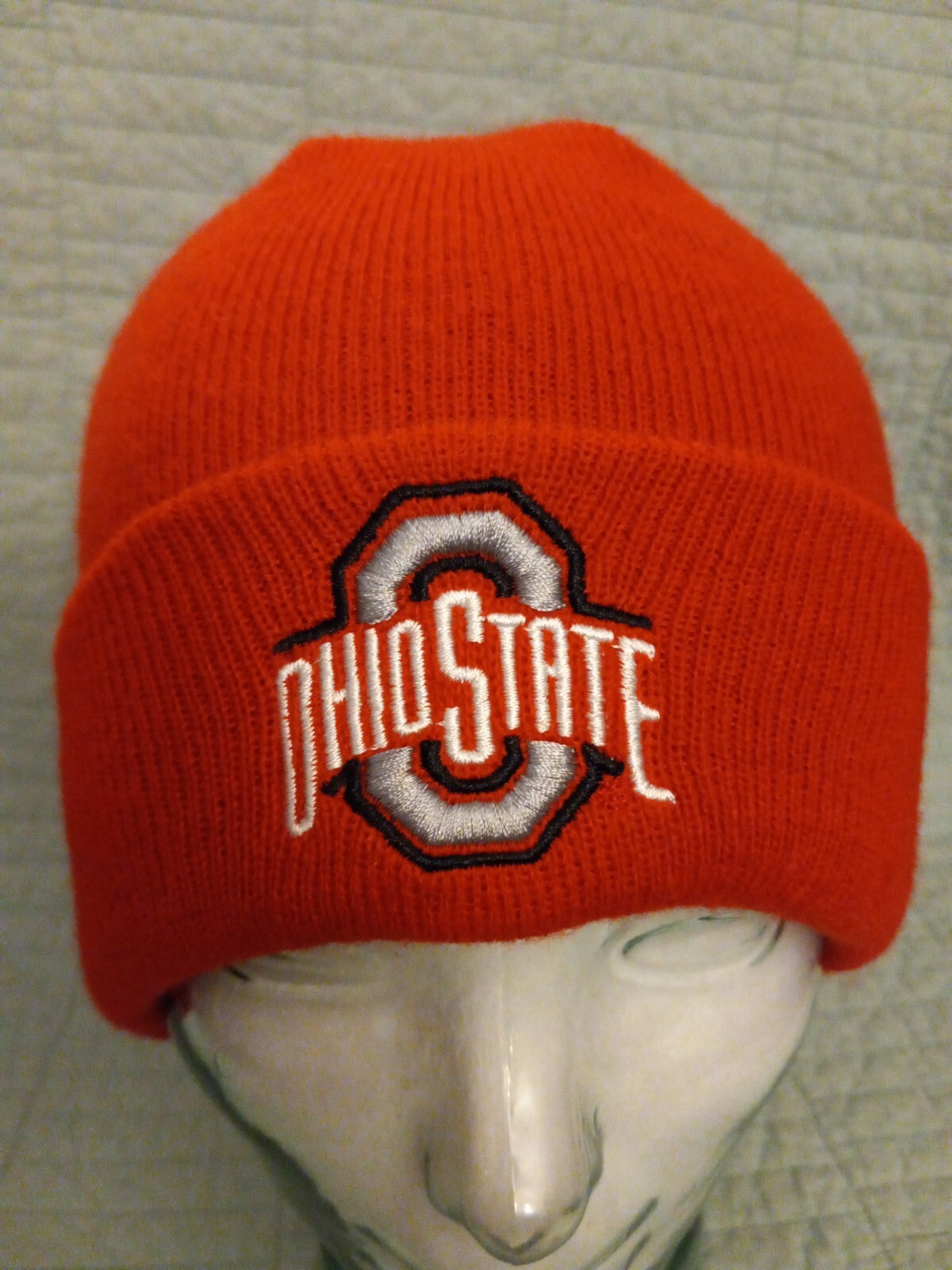 Unisex OSFA Ohio State FAN1 Red OSU Embroidered Winter Beanie Hat Cap ...
