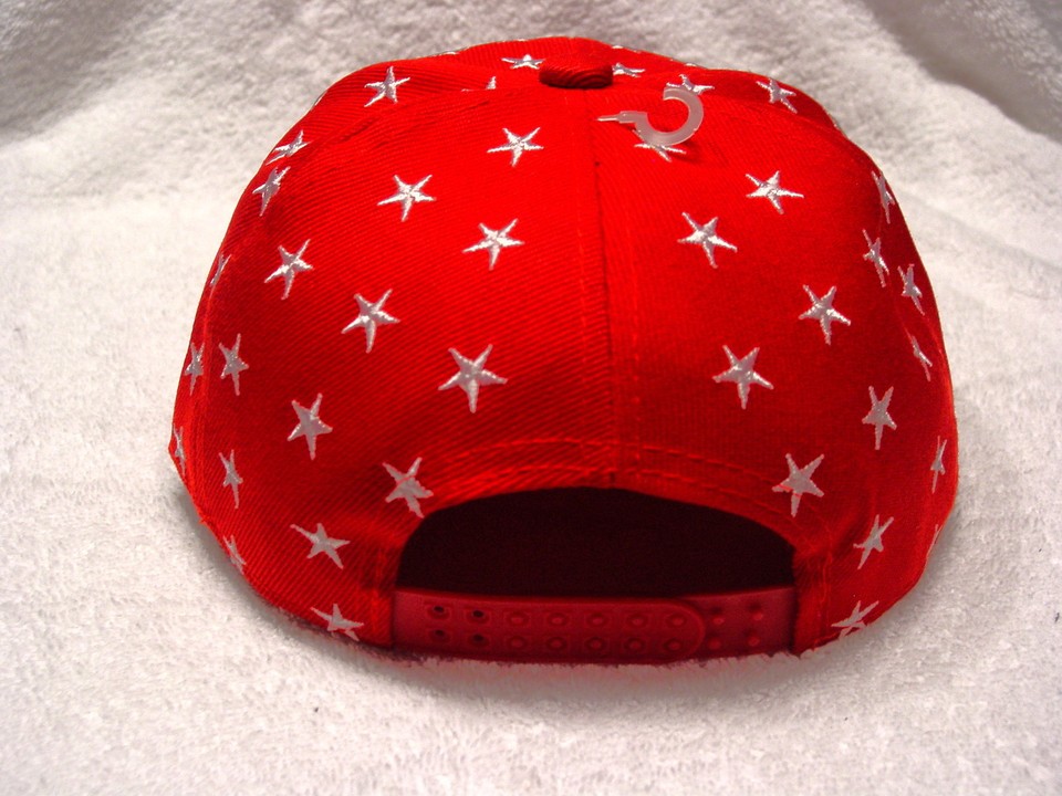 STAR STARS CHILD CHILDREN SNAPBACK FLAT BILL BASEBALL CAP HAT ( RED ...