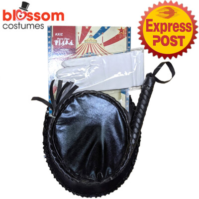 TM217 Ringmaster Magician Circus Costume Accessories Hat Gloves Whip ...