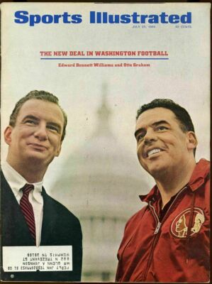 July 25, 1966 Otto Graham Washington Redskins SPORTS ILLUSTRATED | eBay