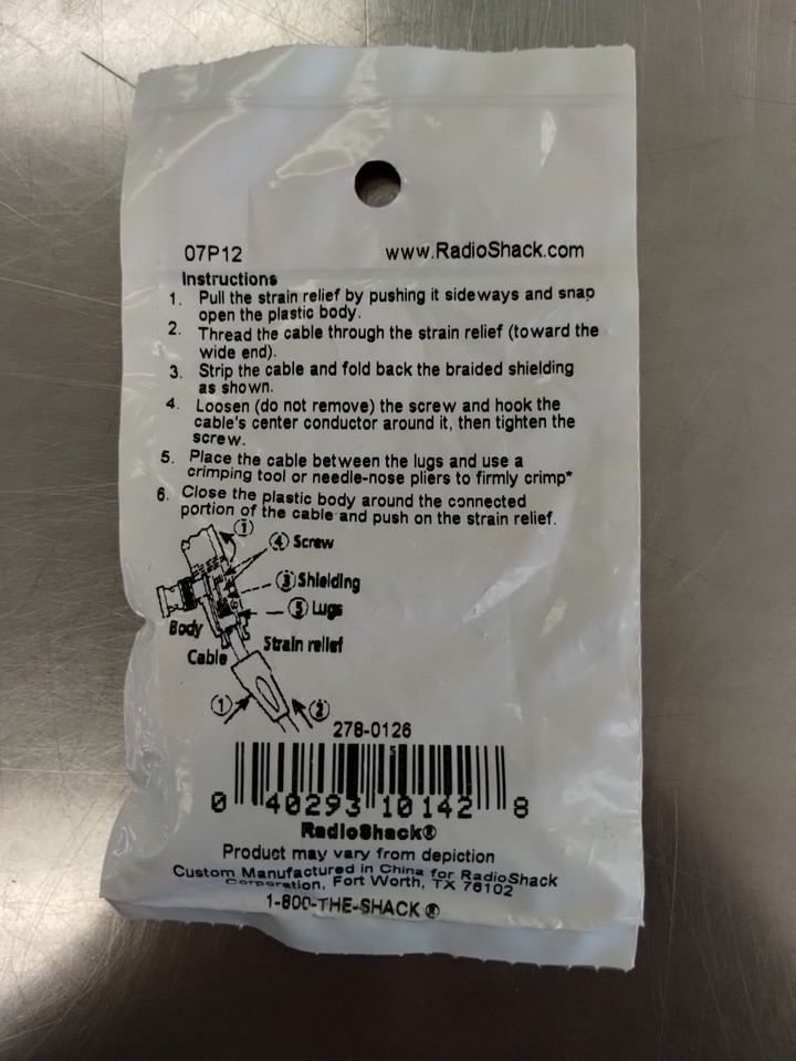 RadioShack 278-0126 BNC Connector Male Right-Angle RG-6 or RG-59 ...