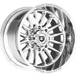20x10 Gear Off Road 764C Chrome Plated w/ Lip Logo Wheel 8x170 (-19mm ...