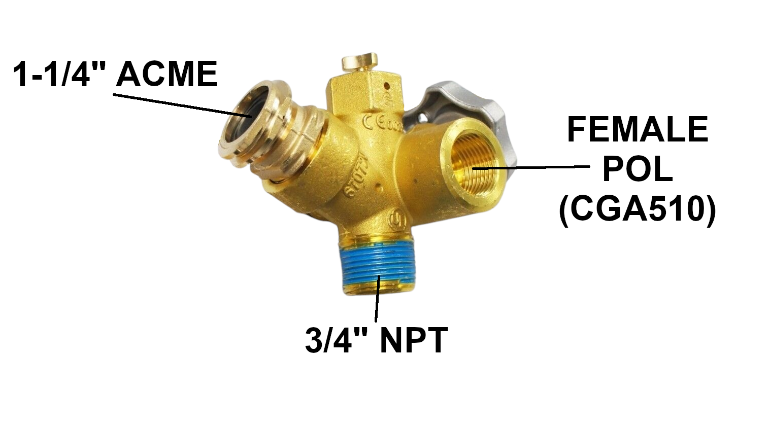 670720 7556 Replacement Multivalve Propane Tank Multi Valve 7556r 2033c ...