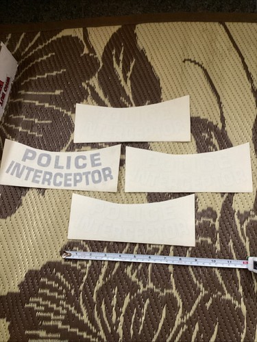 POLICE VEHICLES WINDOW DECALs— INTERCEPTOR Ford CROWN VICTORIA TAURUS ...