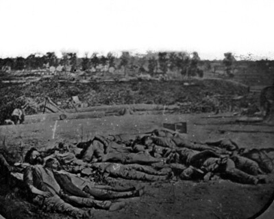New Civil War Photo: Confederate Dead Before Battery Robinette, Corinth ...