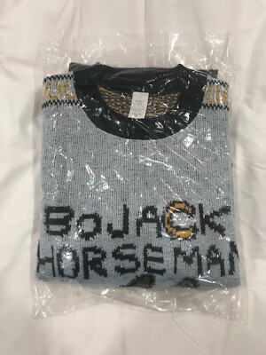 bojack horseman sweater XL Gray/Brown/Yellow with Netflix | eBay