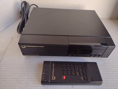 VINTAGE TELECAPTION 4000 CLOSED CAPTION DECODER Model NCI-4000 | eBay