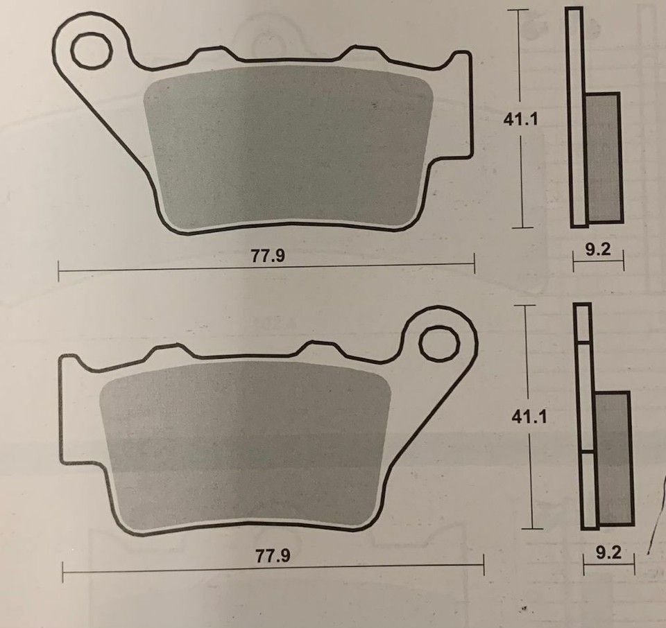 Rear Brake Pads Pair Husqvarna TC 250 2002/2003 - BREMBO | eBay UK