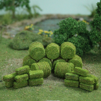 MP SCENERY 30 Green Hay Bales HO Scale Architectural Model Farm ...