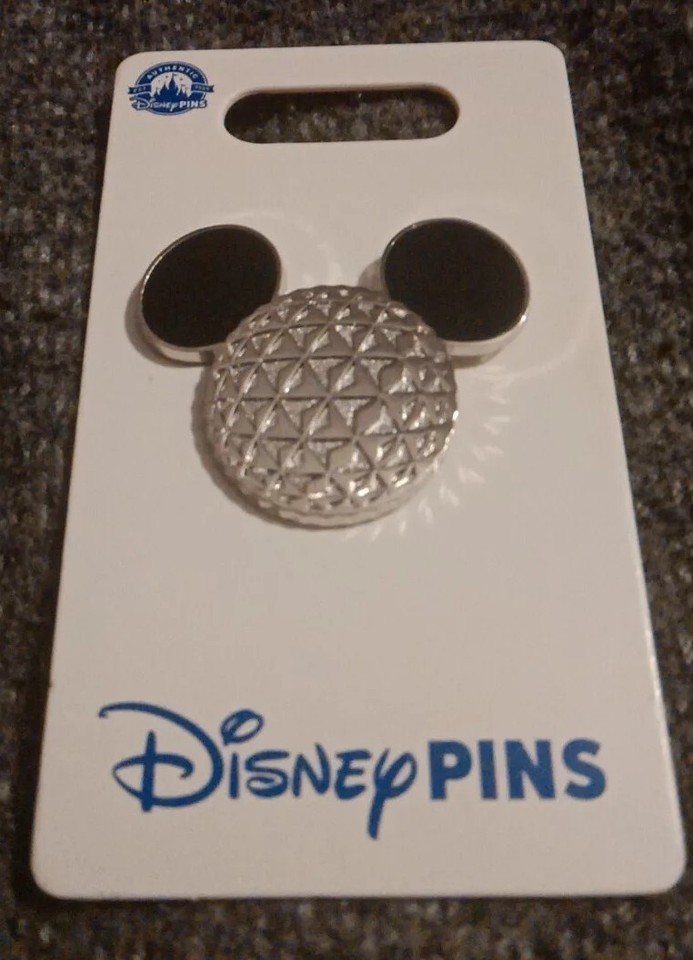 Mickey Mouse Icon Silver Toned Epcot Pin Disney Parks | eBay