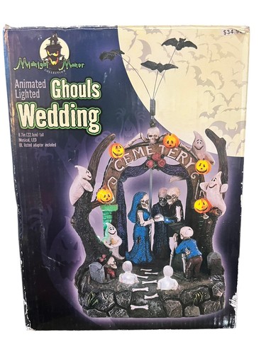 Midnight Manor Haunted Halloween Ghost Wedding Animated Moving Music ...