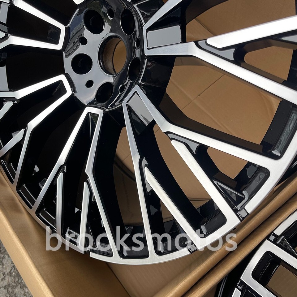 22" NEW BLACK STYLE WHEELS RIMS FITS 2016+ BMW G11 G12 7 SERIES 730 740 ...