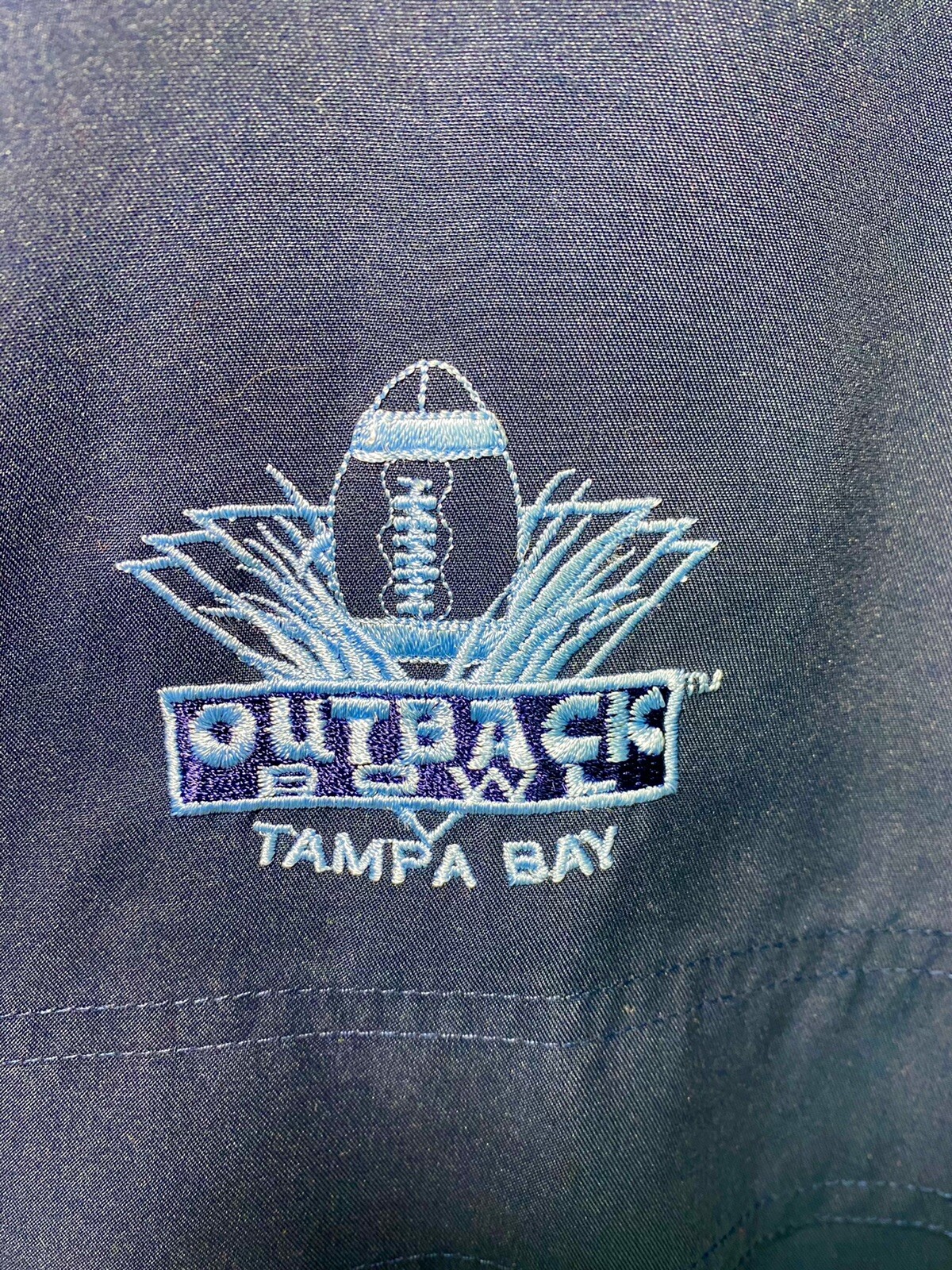 OUTBACK BOWL TAMPA BAY Vintage Windbreaker Jacket Blu… - Gem