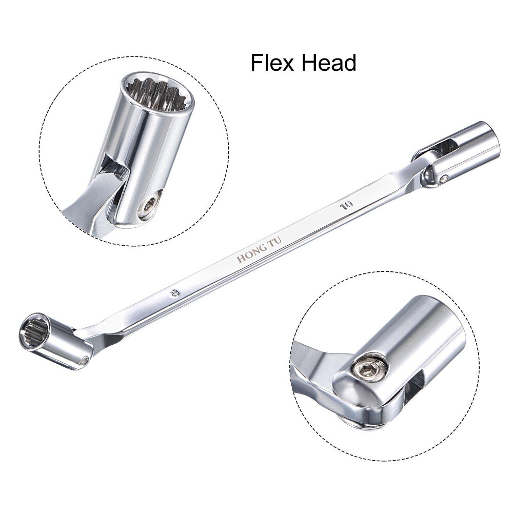 Silver 12 Point Flexible Head Socket Wrench Worker | eBay