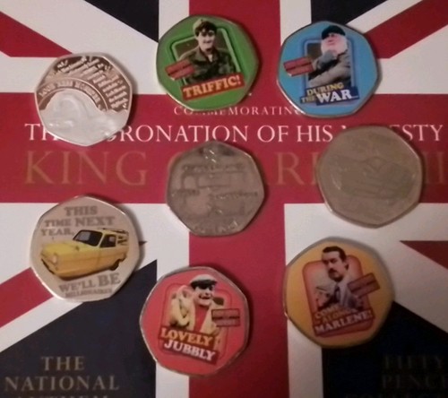 Only Fools And Horses 50p Coins Set + Football ⚽ Offside ( Copy ) Loch ...