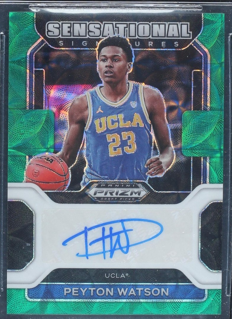 2022-23 Panini Prizm Draft Picks - Sensational Signatures Peyton Watson ...