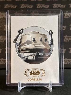 2025 Star Wars Hyperspace Chopper (C1-10P) Gold Foil Sketch Card By ...