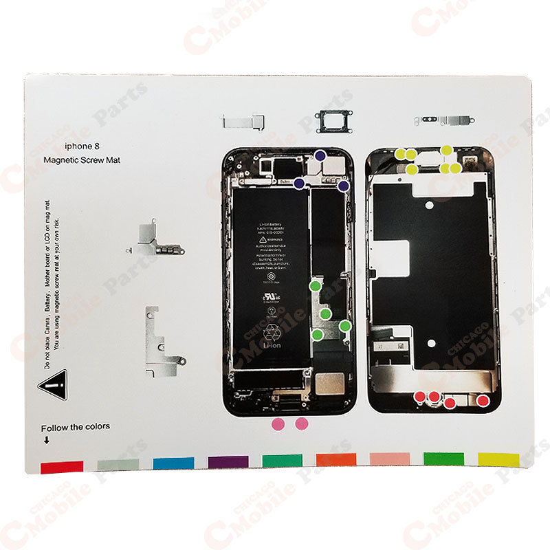 iPhone 8 Magnetic Screw Chart Mat Repair Guide Pad | eBay