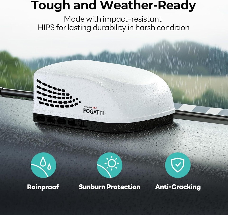 FOGATTI 13,500 BTU RV Air Conditioner Camper Rooftop AC Unit For ...