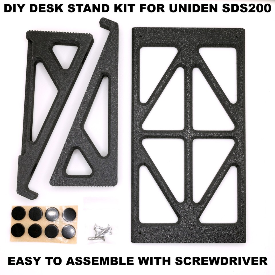 Custom Non-Slip Angled Desk Stand for Uniden SDS200 Scanner (RADIO NOT ...