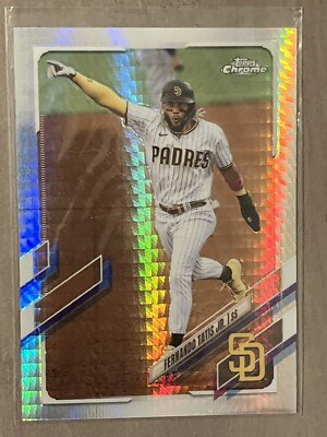 Fernando Tatis Jr 2021 Topps Chrome PRISM Refractor SP Parallel Card ...