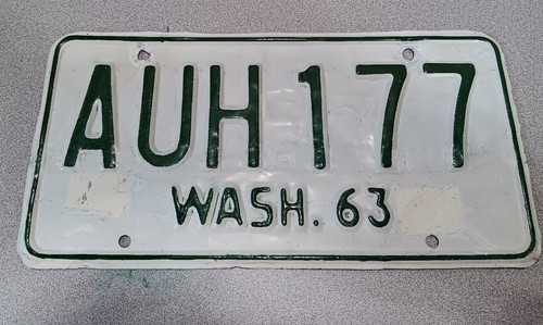 VINTAGE Washington License Plate AUH 177 WASH.63 64,65 BASE | eBay