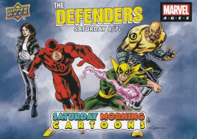 2020 Upper Deck Marvel Ages THE DEFENDERS SMC-4 Saturday Morning ...
