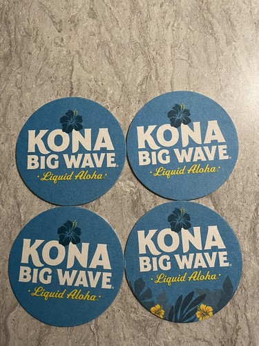New Set of 4 Kona Big Wave Liquid Aloha Coasters | eBay