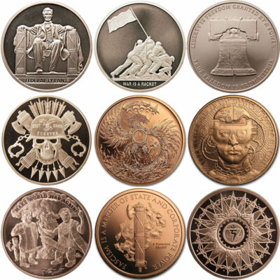 2018 Mini Mintage 1 oz .999 Pure Copper BU Round / Challenge Coin - 9 ...