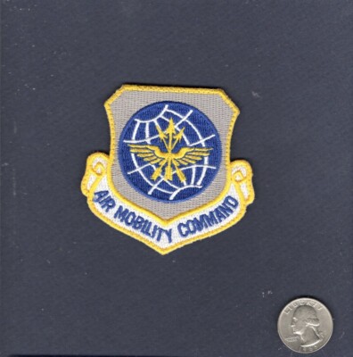 Original AMC AIR MOBILITY COMMAND USAF ANG AS MAS Airlift Squadron Patch + V | eBay