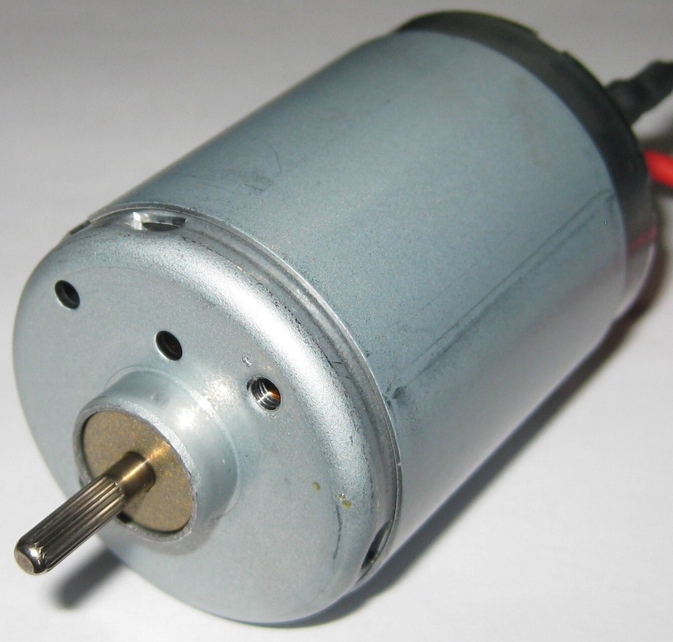 12 V DC - 1,750 RPM - Slow Speed Electric Motor w/ Cable + 3.17mm ...