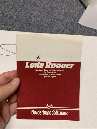 Commodore 64 Lode Runner Game Manual Only 1982 | eBay