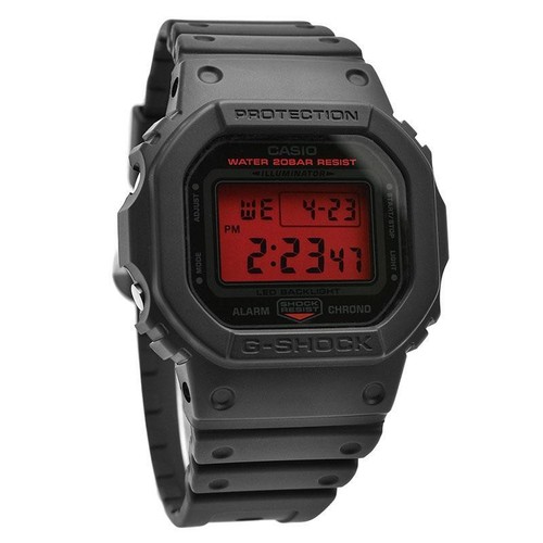 CASIO G SHOCK Black Bold Red DW 5600BBR 1JF | eBay