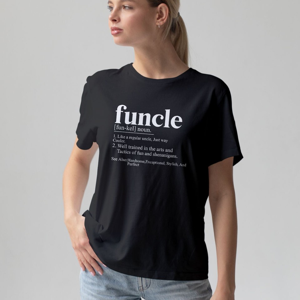 T-shirt da uomo Funcle Definition divertente regalo per zio | eBay
