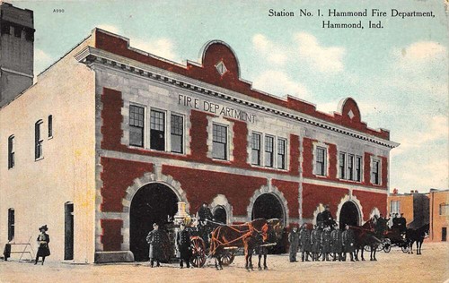 Hammond Indiana Station No. 1 Hammond Fire Department Horse Drawn ...